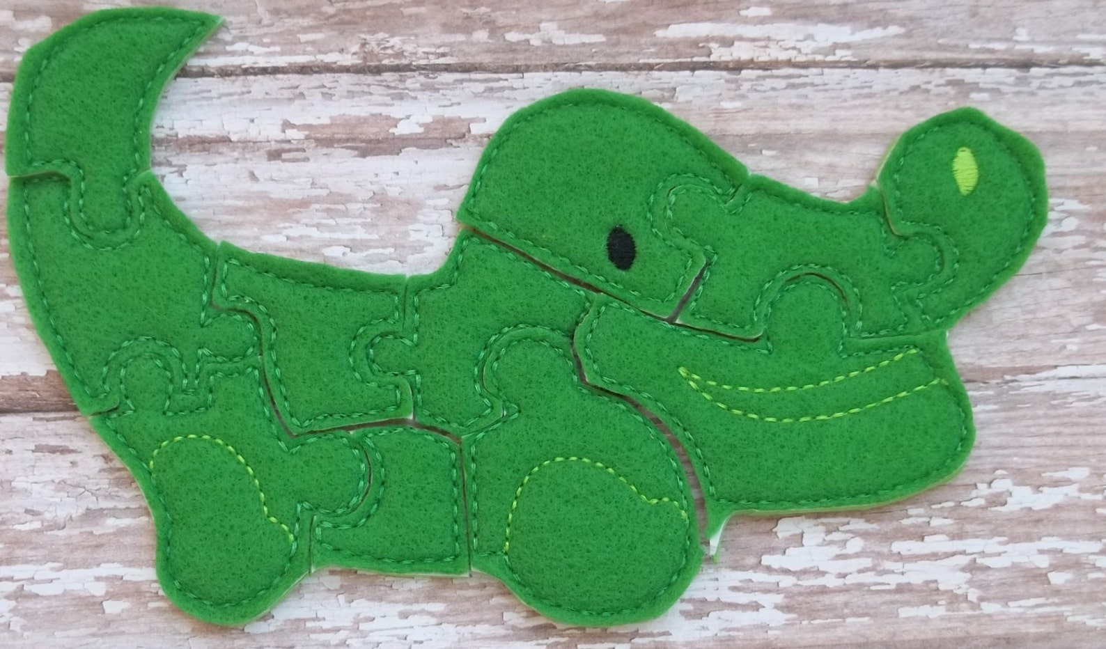 Alligator Shaped Puzzle - Etsy