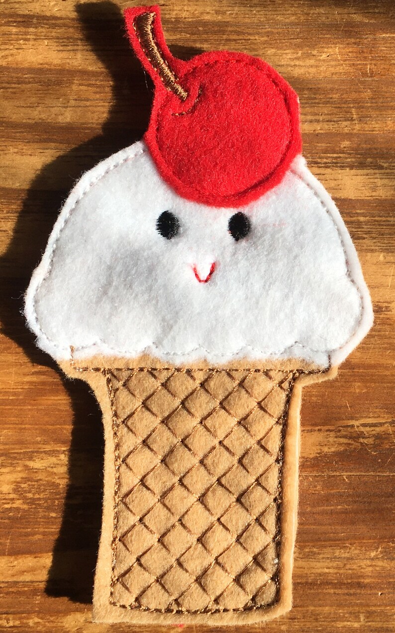 Ice Cream Cone Felt Food Finger Puppets Assorted Colors Party - Etsy