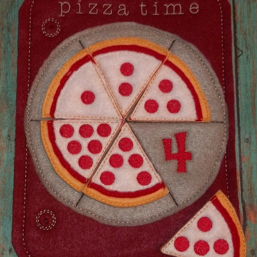 Pizza Counting Set Quiet Busy Book Page Learning Toy Children - Etsy