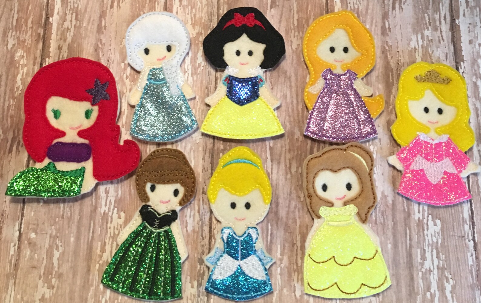 Girl Gift Princess Finger Puppet Set Party Favors Party Pack | Etsy