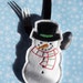 Snowman Silverware Holder Cutlery Holder Set of Four - Etsy