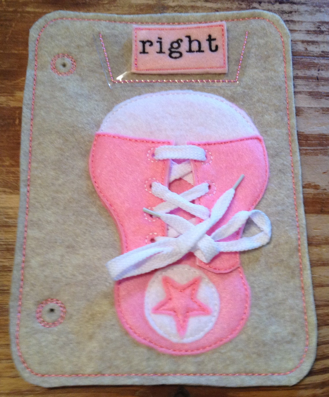 Shoe Learn to Lace & Tie Learn Left and Right Busy Page Quiet - Etsy