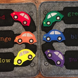 Boy Gift Busy Book Page Car Garage Color Match Page Children Learning ...