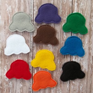 Ice Cream Cone Color Felt Matching Game 10 Cones With Colored Dots10 ...