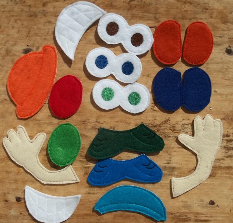 Build Boy Potato Felt Game with multiple pieces Classic Game | Etsy