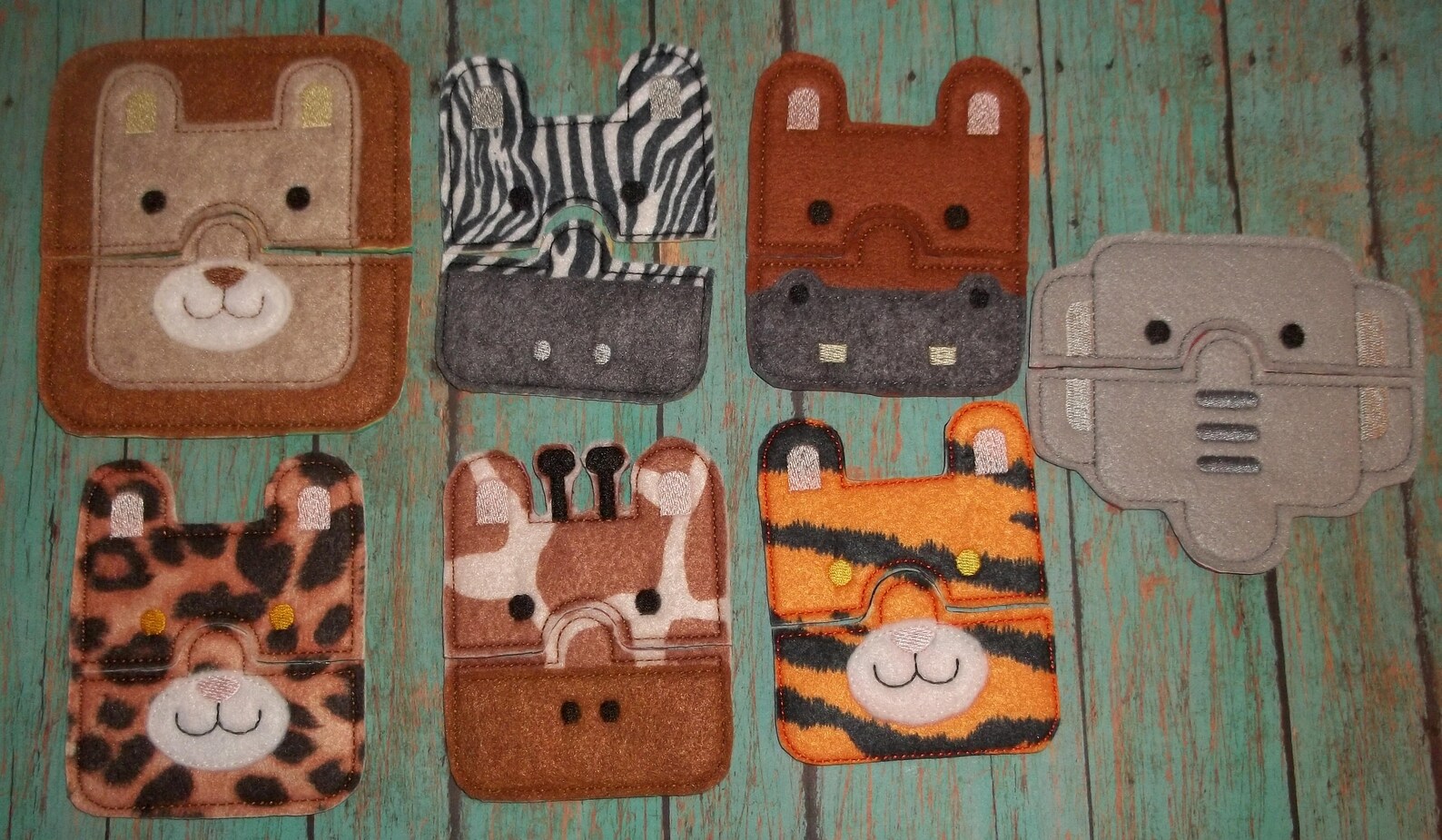 Safari Animal Matching Game Puzzle Jungle African Color - Etsy