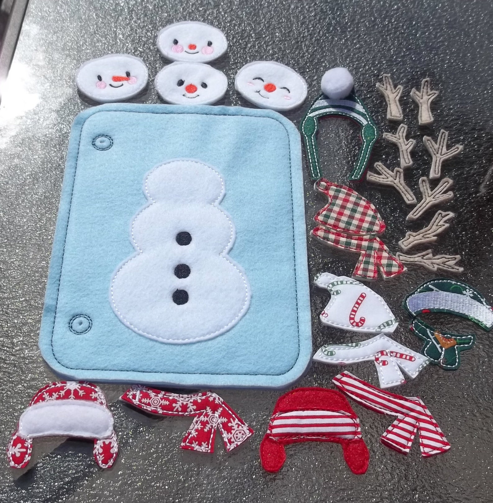 Snowman Busy Page Bag Build Decorate ADD-ON to Busy Book 4 - Etsy
