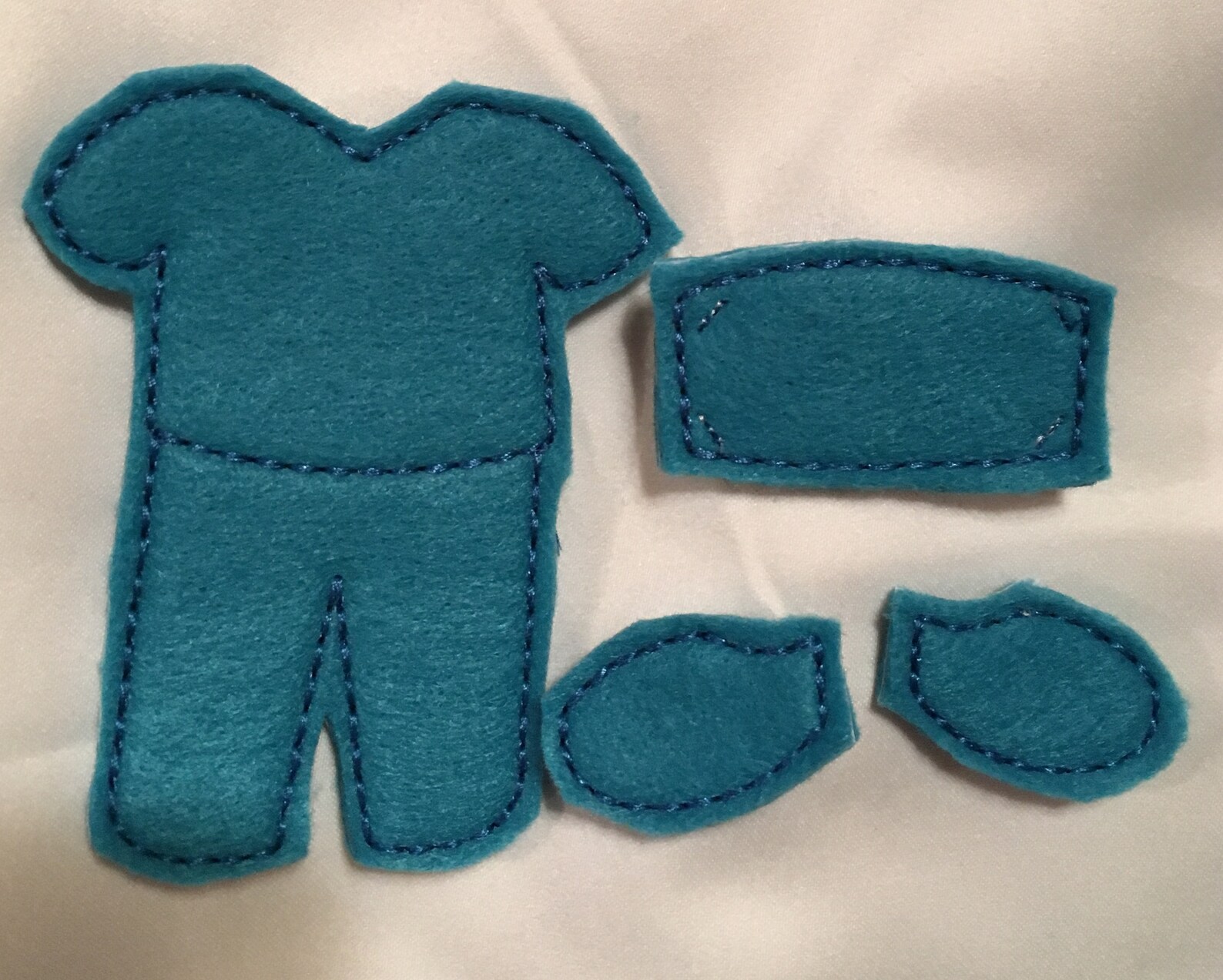 Nurse Doctor Dress up Set Paper Dolls Felt Embroidered Doll - Etsy