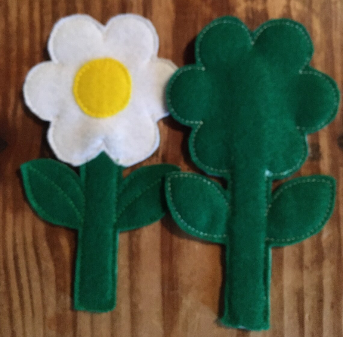 Popsicle Stick Flower Felt Flower Artificial Flower Play | Etsy