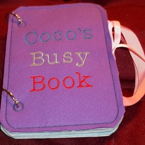 Customized Quiet Busy Book Covers Childrens Learning Toddler Learning ...