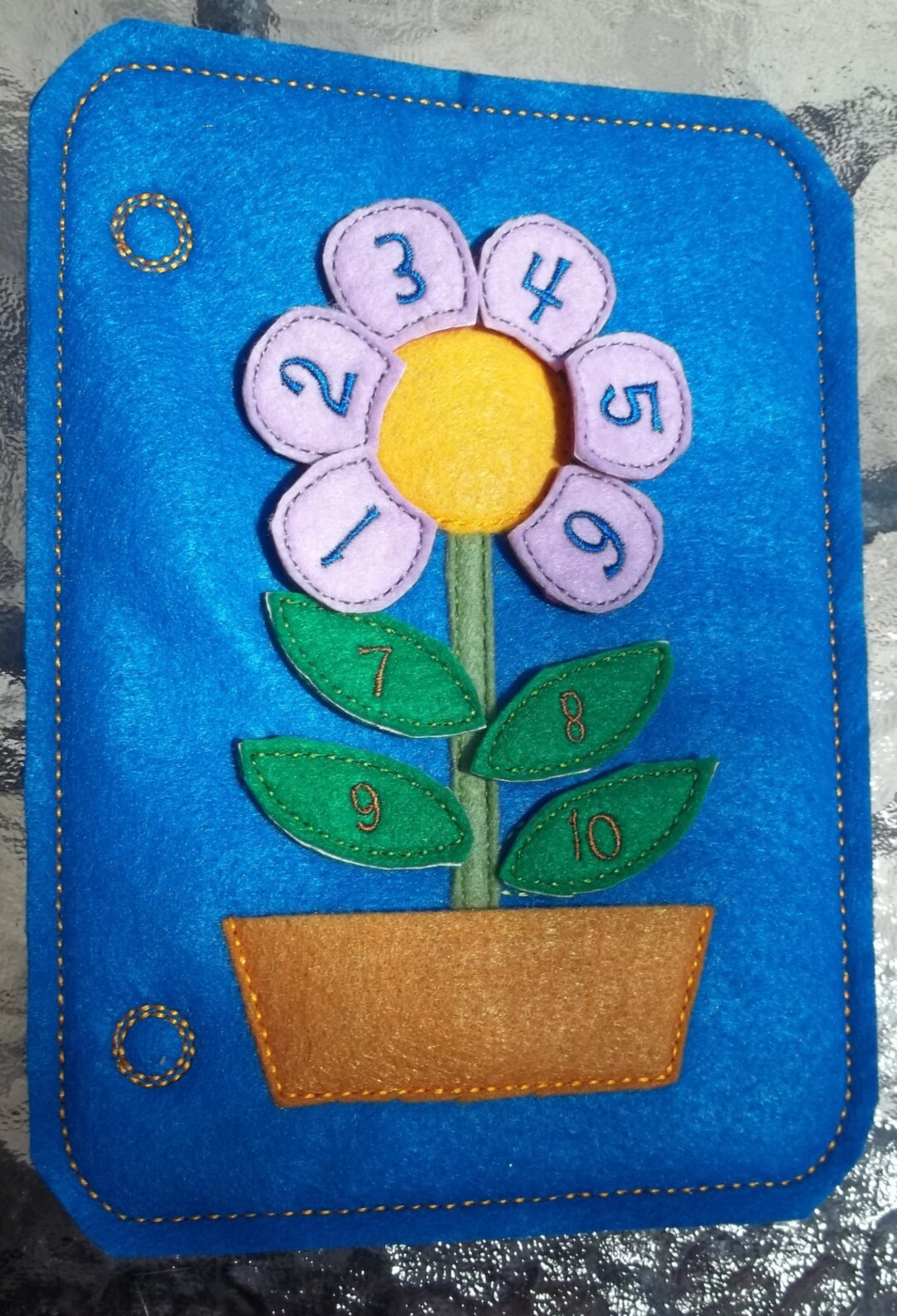 Flower Pot Count the Petals & Leaves Learning Set Flower in Pocket Pot ...