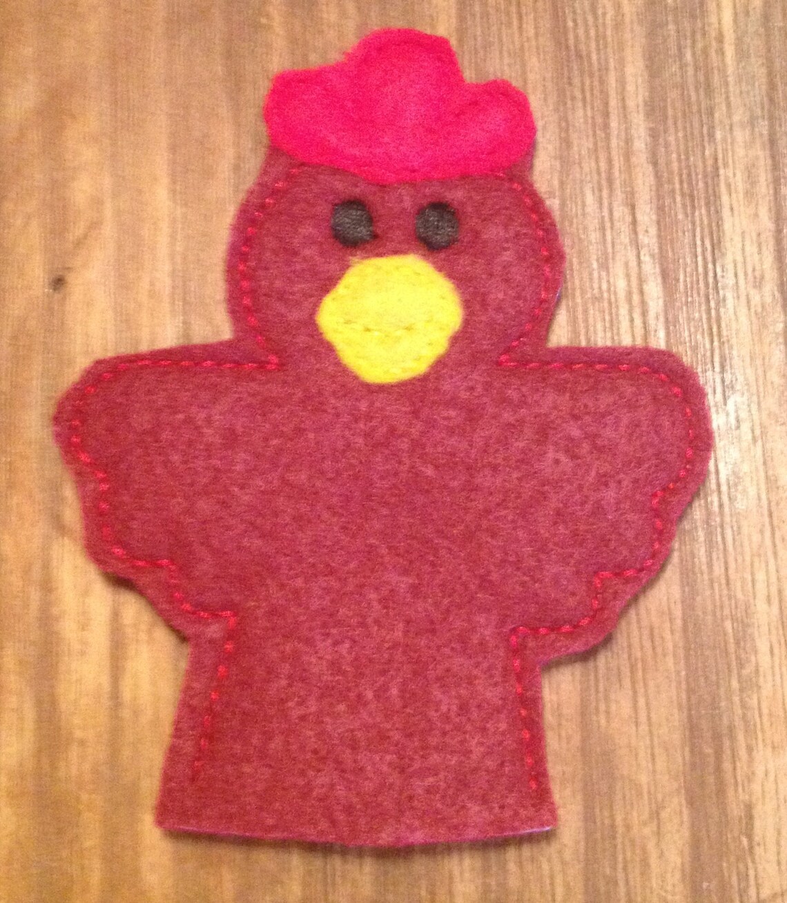 Little Red Hen Finger Puppet Farm Animal Pretend Play Teach - Etsy