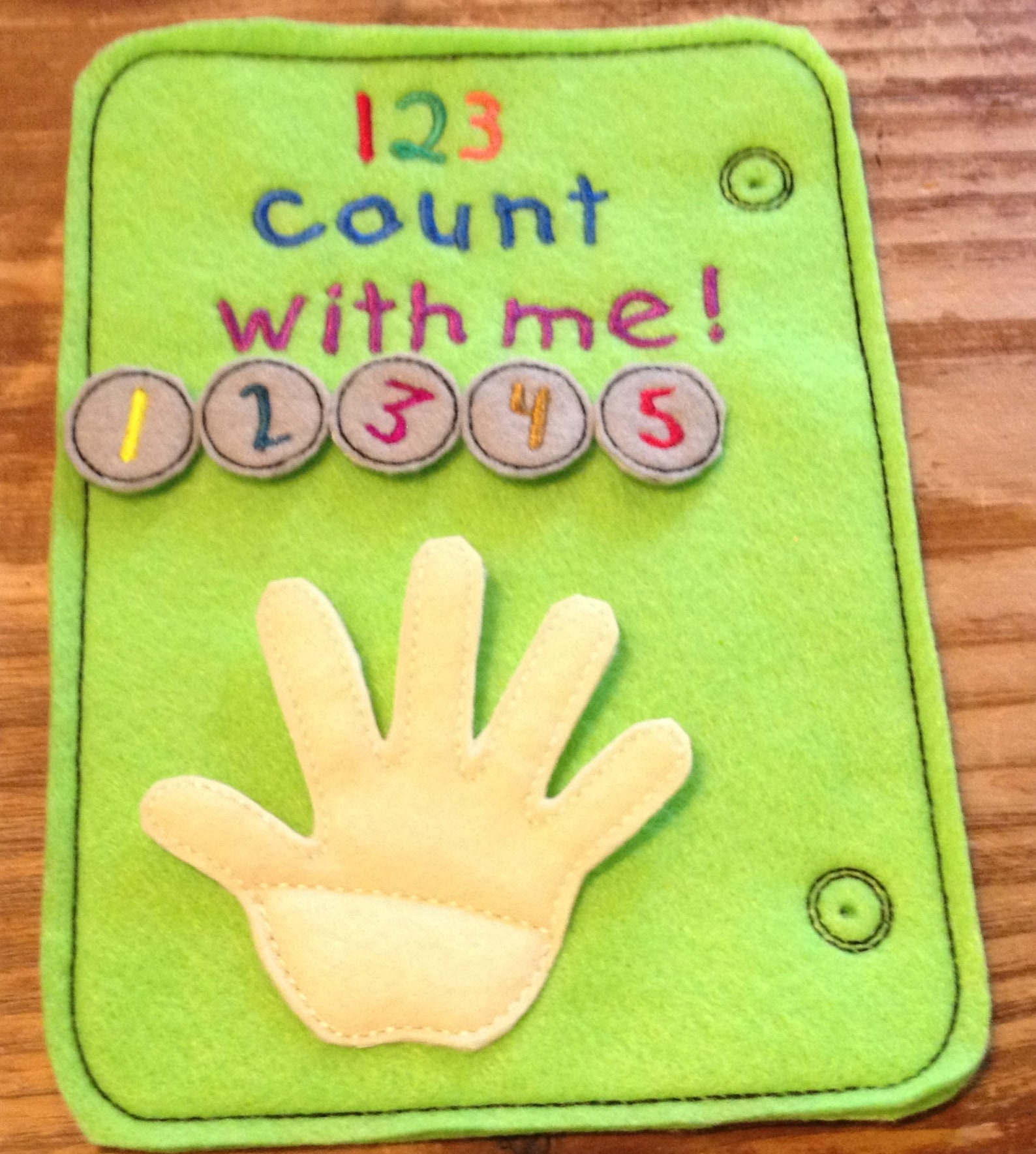 Child Gift Hand Learn to Count Learn Left & Right Busy Page - Etsy