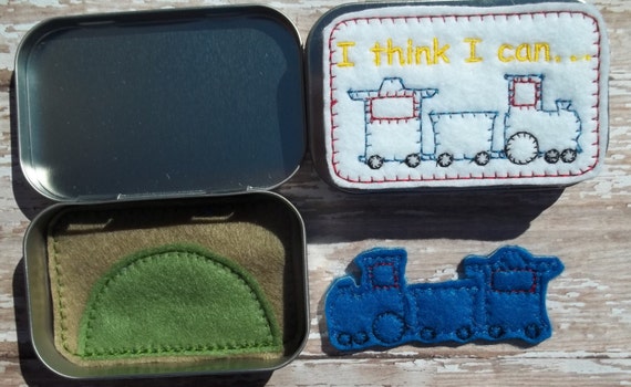 Pocket Tin Train Tank I Think I Can Story Time Toy Play Set | Etsy