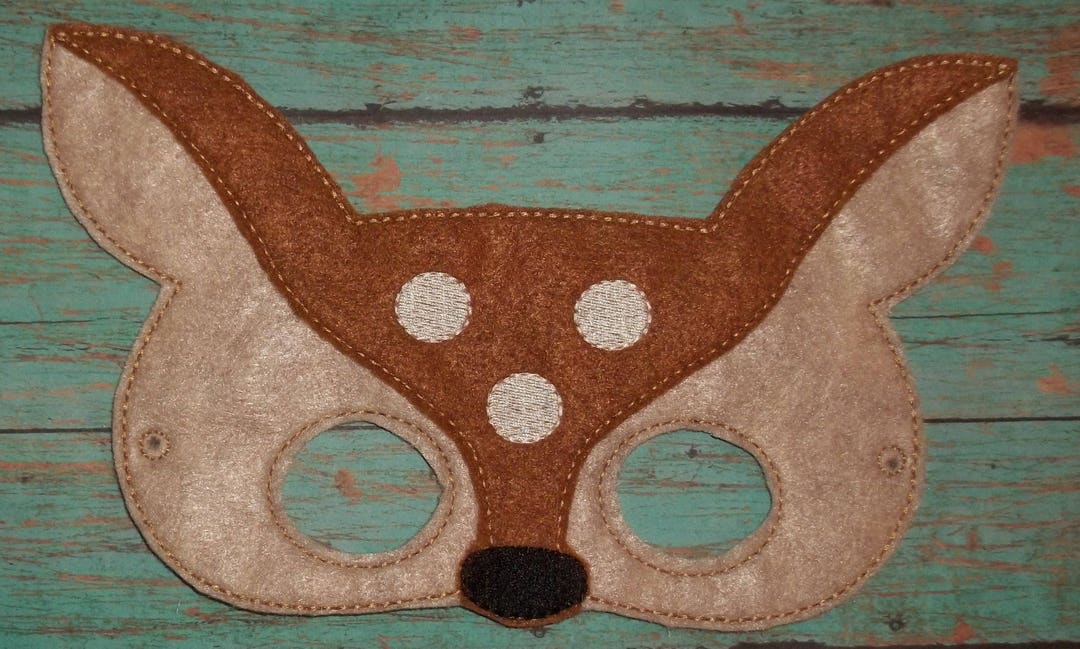 Felt Deer Mask Doe Female Woodland Animal Forest Animal - Etsy.de