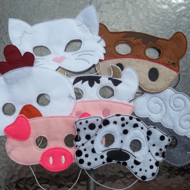 Farm Animal Mask - Etsy