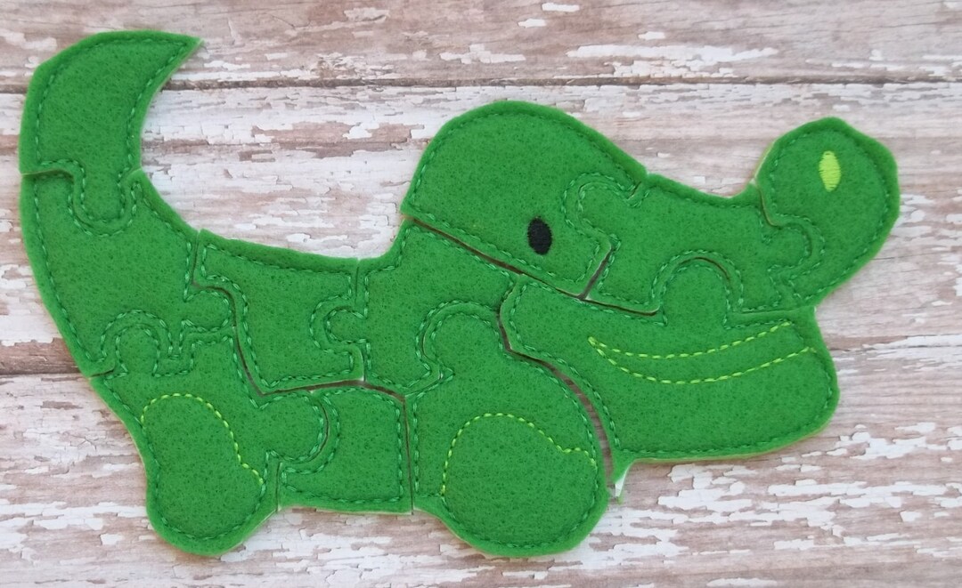Alligator Shaped Puzzle - Etsy
