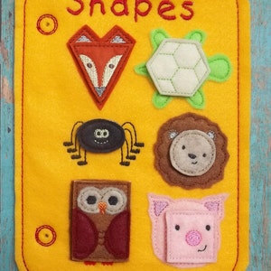 Gift Children Busy Book Shape Match Page, Childrens Learning, Toddler ...