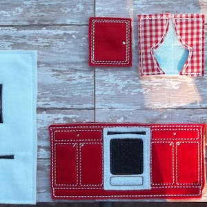 Paper Dolls Dollhouse Felt Dolls Kichen Furniture Set From "unpaper ...