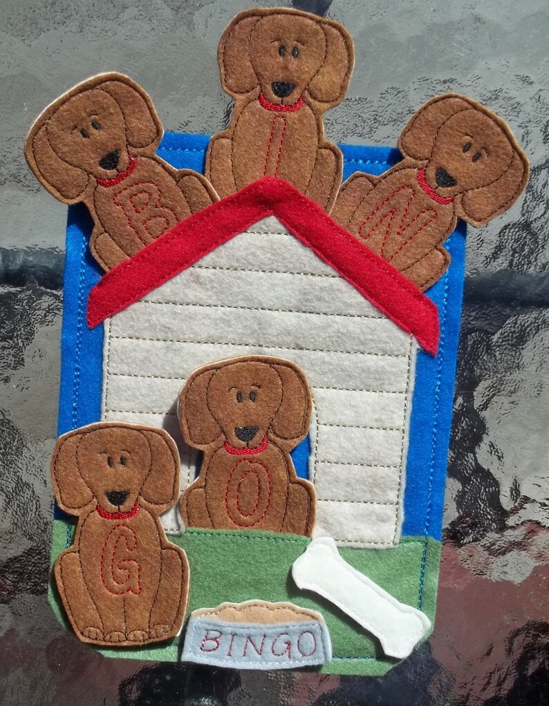 Dog Finger Puppet Quiet Busy Page Felt Board Comes With 5 - Etsy