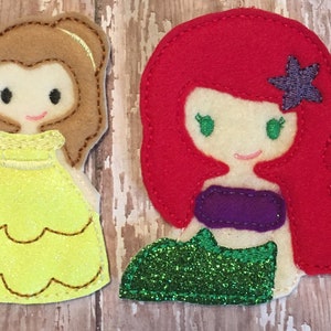 Girl Gift Princess Finger Puppet Set Party Favors Party Pack Pretend ...