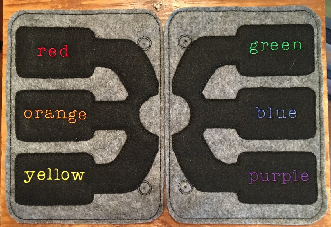 Boy Gift Busy Book Page Car Garage Color Match Page Children - Etsy