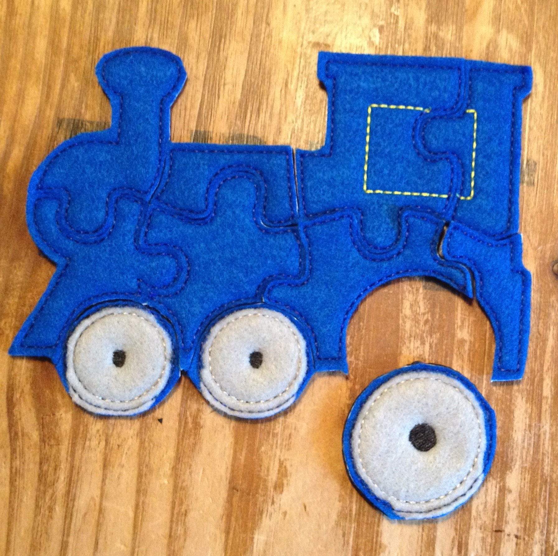 Toddler Train Puzzle shaped like Party Favor Stocking Stuffer | Etsy