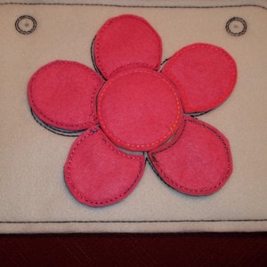 Flower Color Match Busy Book Page Girl Gift Childrens Learning Toddler ...