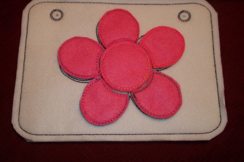 Flower color match Busy Book page Girl Gift childrens learning | Etsy