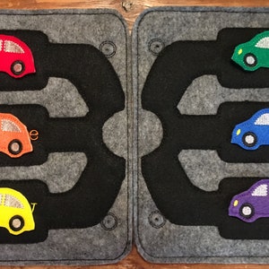 Boy Gift Busy Book Page Car Garage Color Match Page Children Learning ...