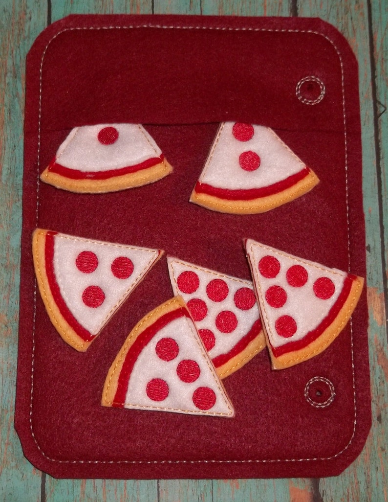 Pizza Counting Set Quiet Busy Book Page Learning Toy Children - Etsy