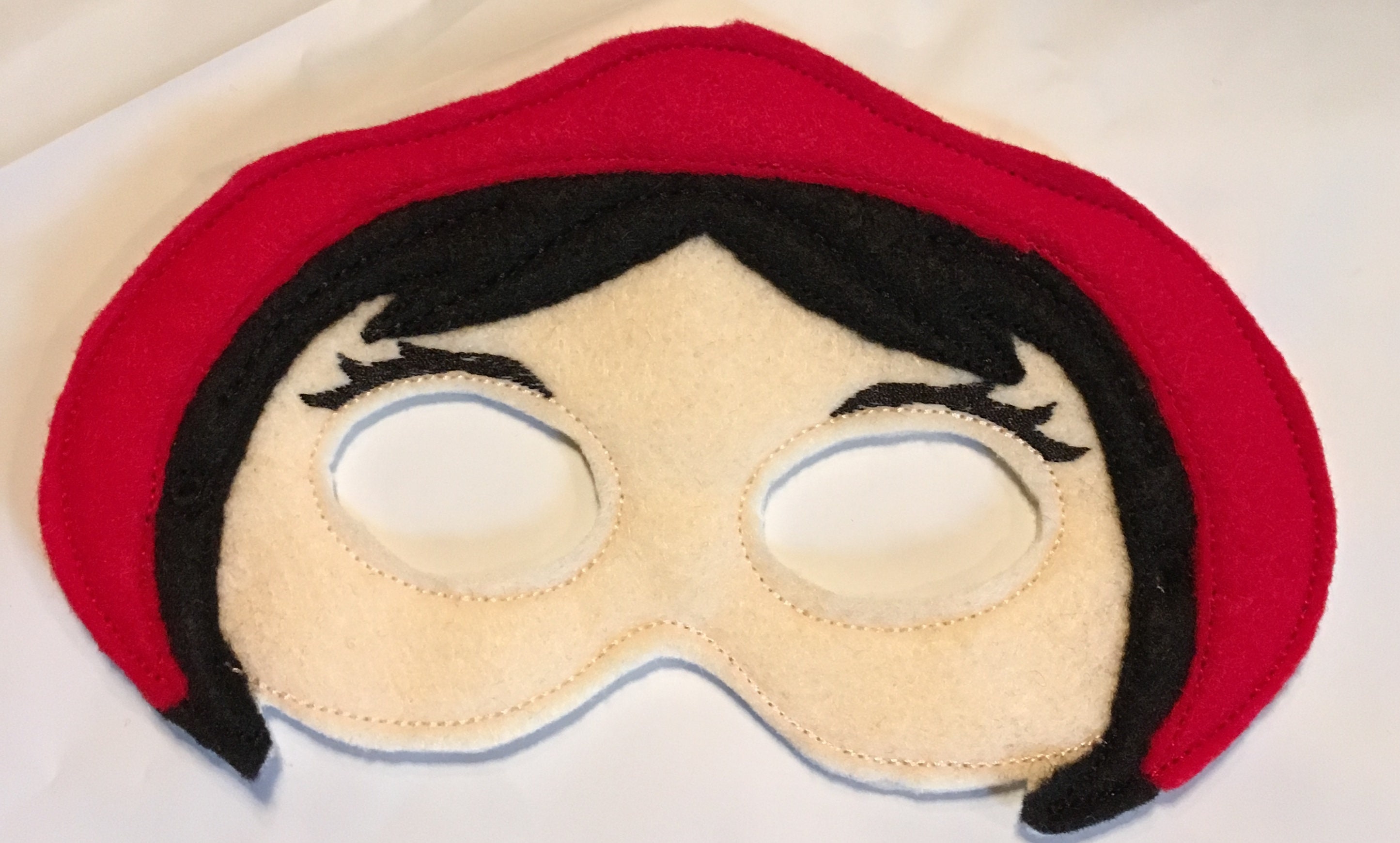 Felt Little Red Riding Hood Mask Fairy Tale Pretend Play | Etsy