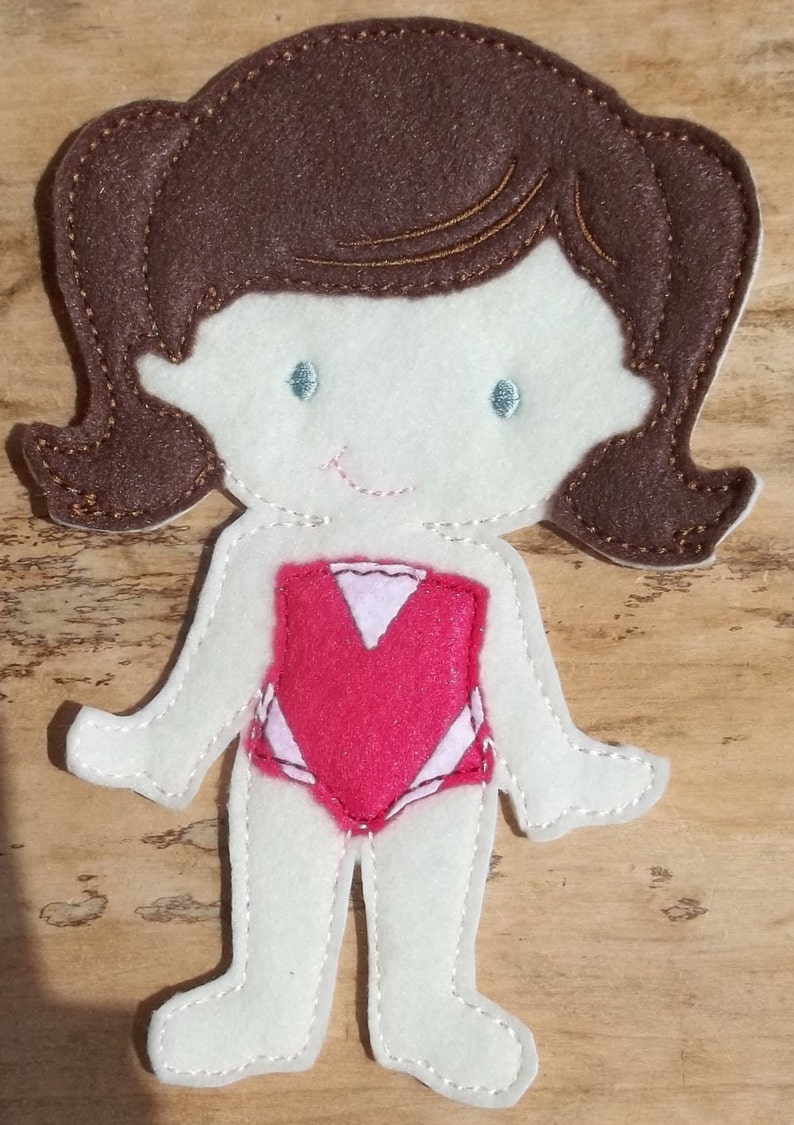 Gymnastics Gym Set Leotard Balance Beam Rings Ribbons "shai" Doll Felt ...