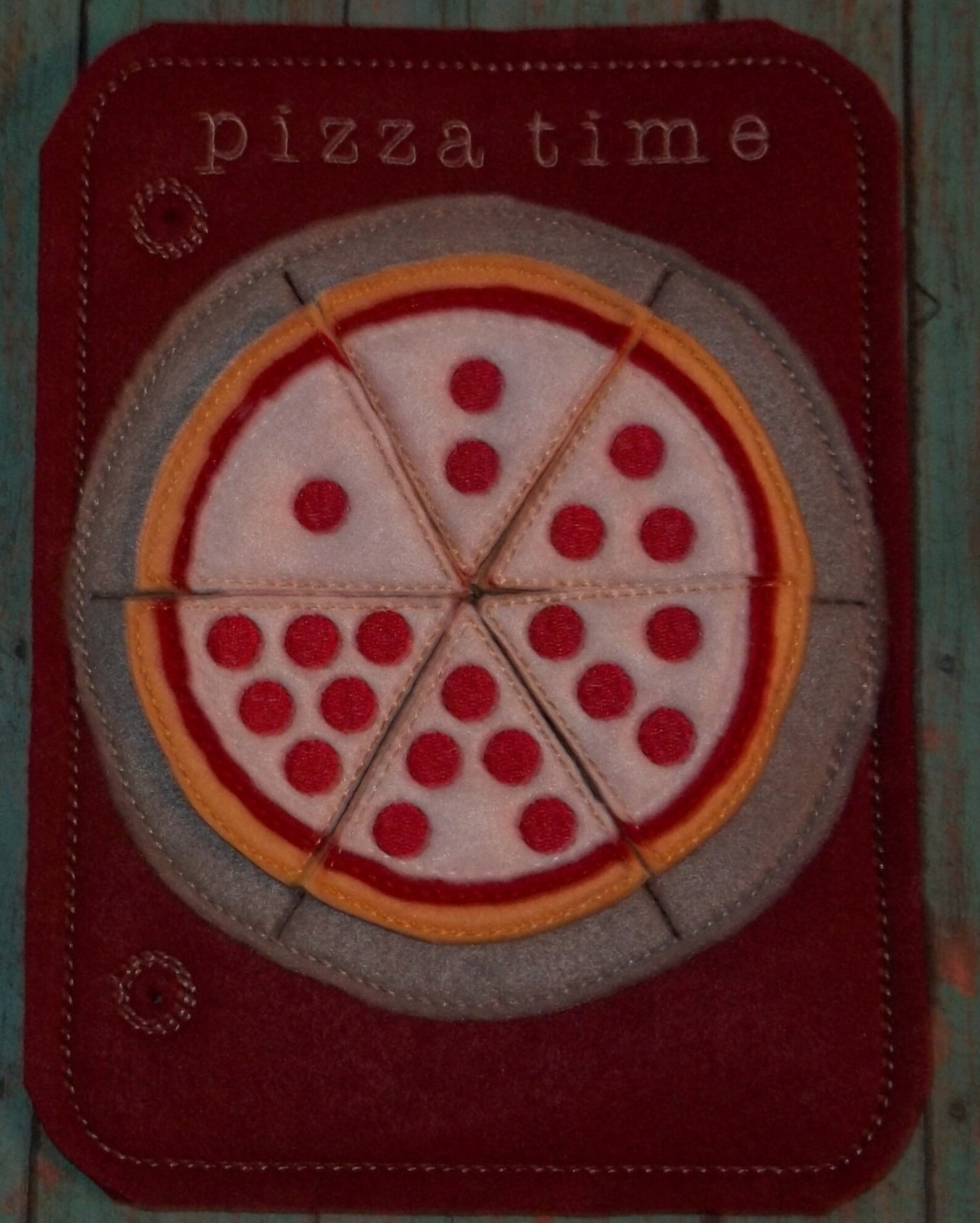 Pizza Counting Set Quiet Busy Book Page Learning Toy Children - Etsy