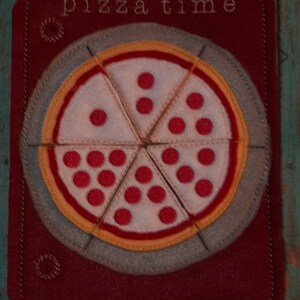 Pizza Counting Set Quiet Busy Book Page Learning Toy Children Kids ...