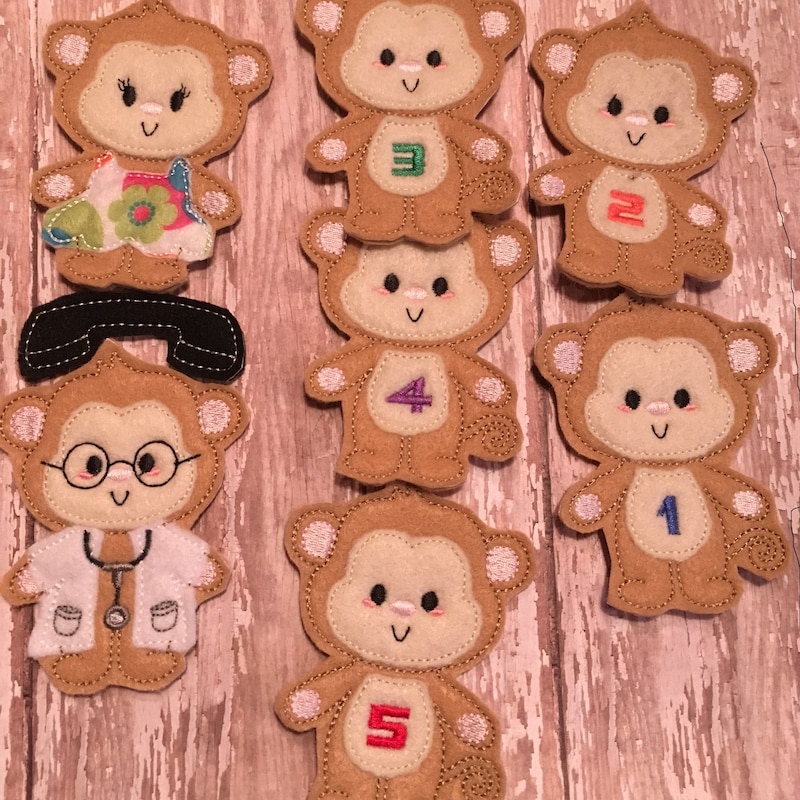 Five Little Monkeys - Etsy