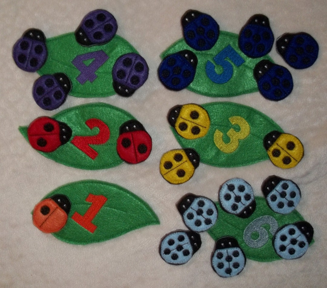 Lady Bug Count the Spots on His Back and Match the Colors Learning Set ...