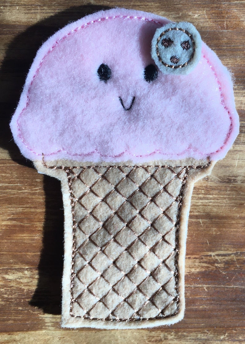 Ice Cream Cone Felt Food Finger Puppets Assorted Colors Party - Etsy