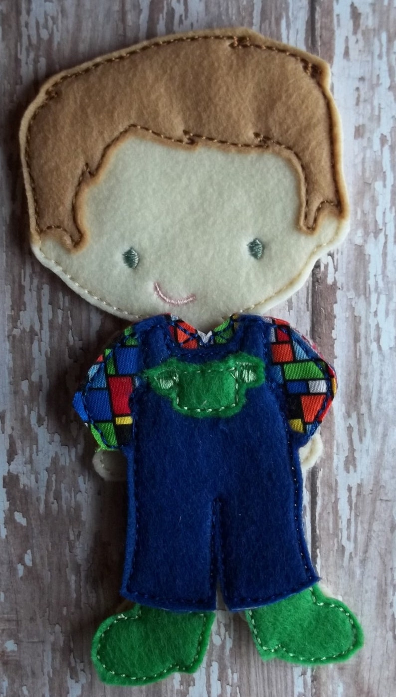 Ian Doll Blue Bibber Playset Farmer Outfit From My - Etsy