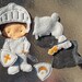 Ian Doll Blue Bibber Playset Farmer Outfit From My unpaper Felt Dolls ...