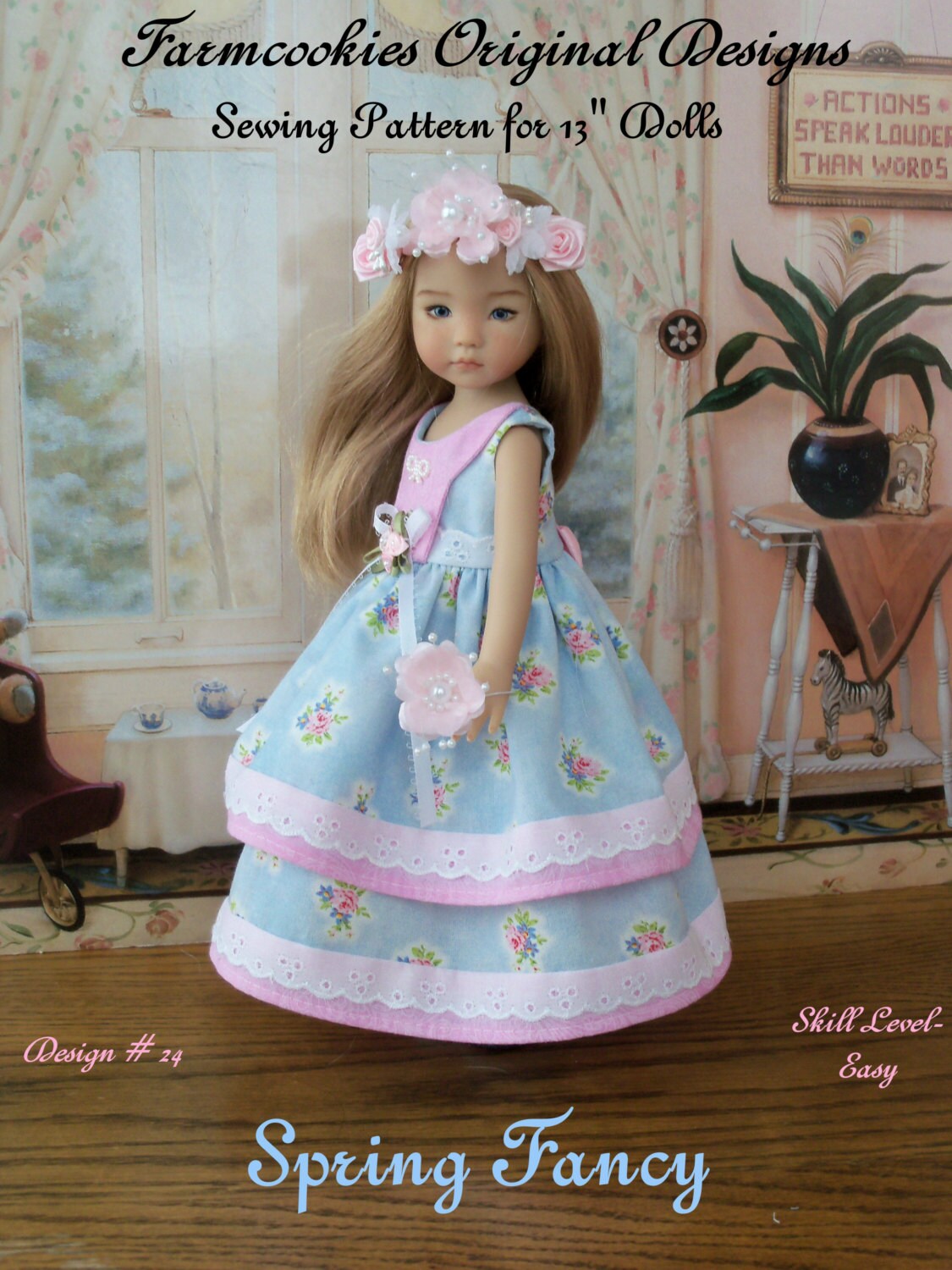 PDF SEWING PATTERN / Spring Fancy Dress and Coronet / Sewing | Etsy