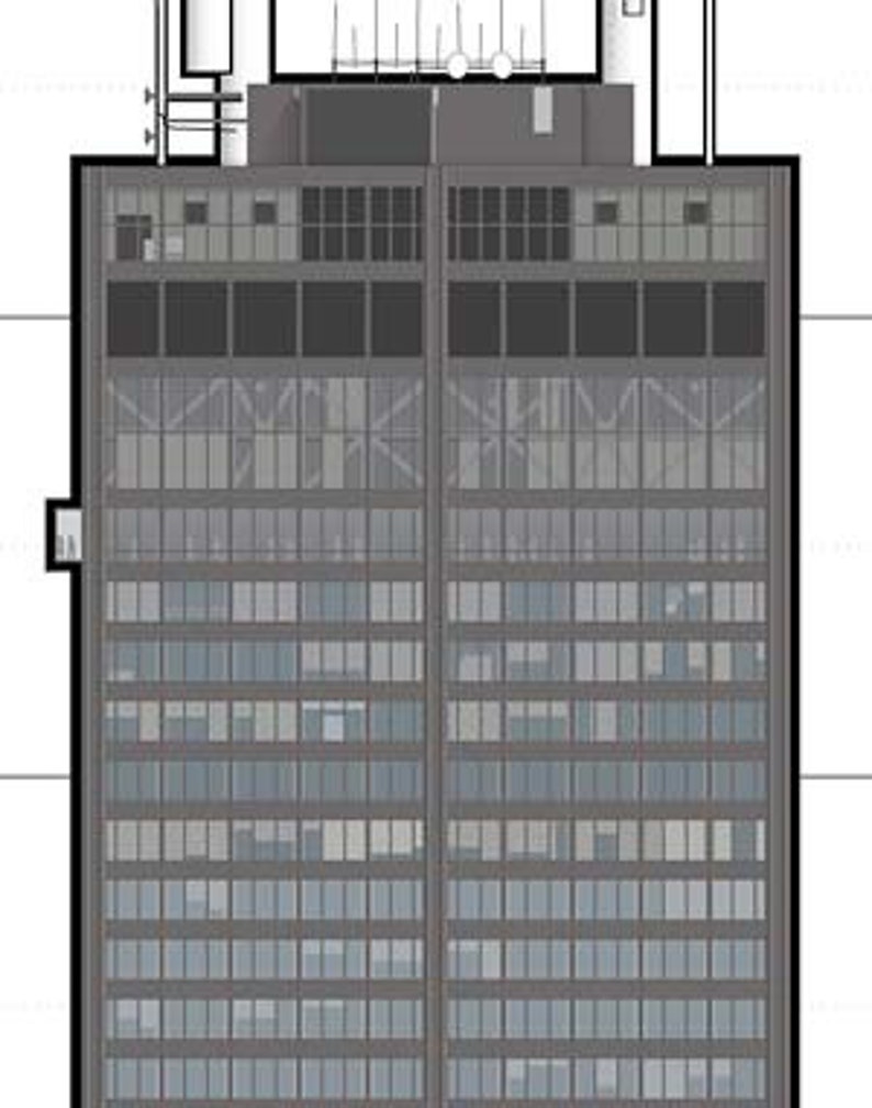 Chicago's Tallest Buildings Architectural Illustration Poster - Etsy