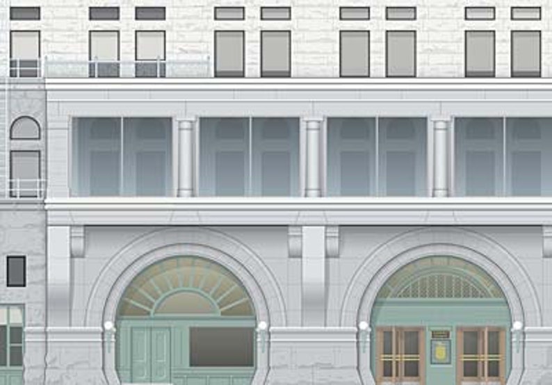 Louis Sullivan's Doors of Chicago Architectural Illustration Poster - Etsy