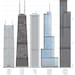 Chicago's Tallest Buildings Architectural Illustration Poster - Etsy
