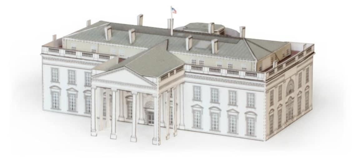 Build Your Own DC Architectural Paper Model Postcards - Etsy