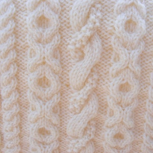 Adult Cable Vest in Aran Instant Download PDF - Etsy