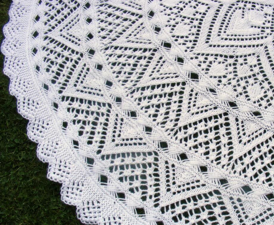 Lily Circular Baby Shawl Knitting Pattern in DK Instant Download PDF - Etsy