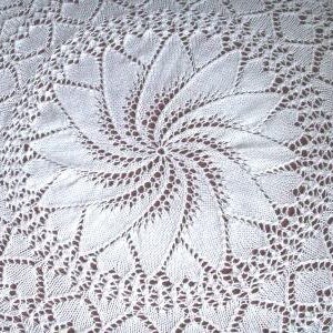 Hearts Circular Baby Shawl Knitting Pattern in 4ply Instant Download ...