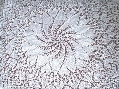 Hearts Circular Baby Shawl Knitting Pattern in 4ply Instant Download ...