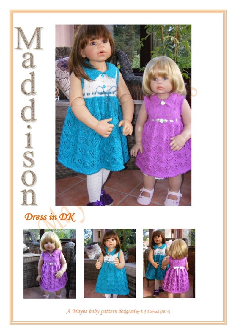 Maddison Dress Knitting Pattern - Etsy
